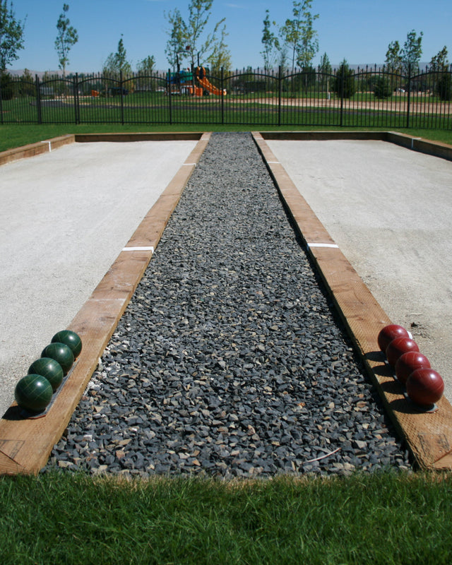 Boccemon | Oyster Shell Bocce Court Surfaces & Accessories